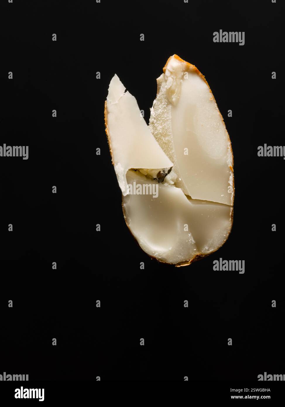 Half an almond (broken Stock Photo - Alamy