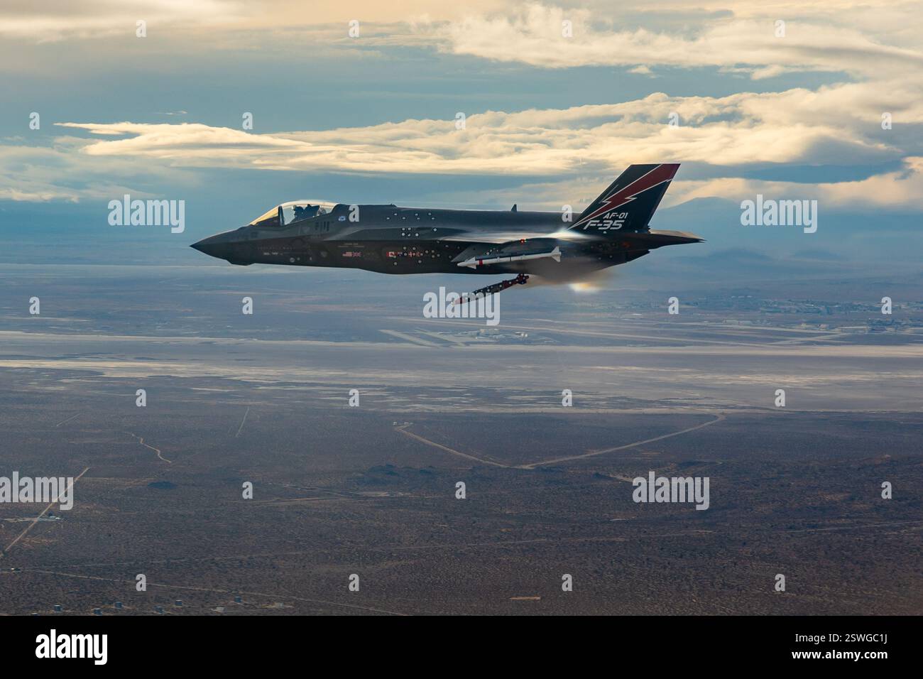 Lt Ethan "Soft Kitty" Albrecht flies AF-01 during a flight science ...