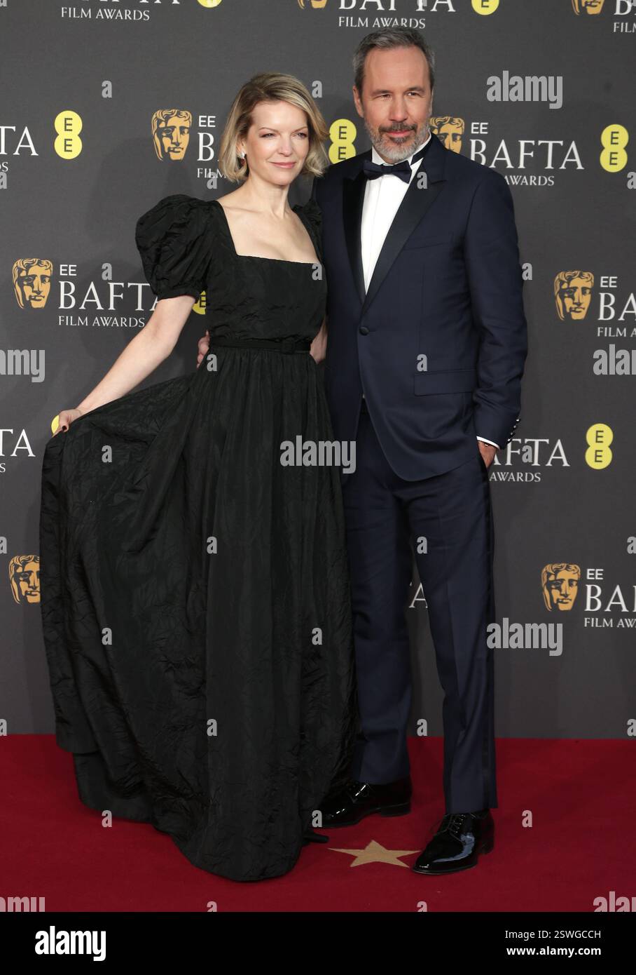 Tanya Lapointe and Denis Villeneuve attend the 2025 BAFTA Film Awards ...