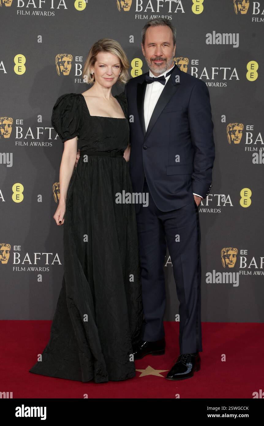 Tanya Lapointe and Denis Villeneuve attend the 2025 BAFTA Film Awards ...