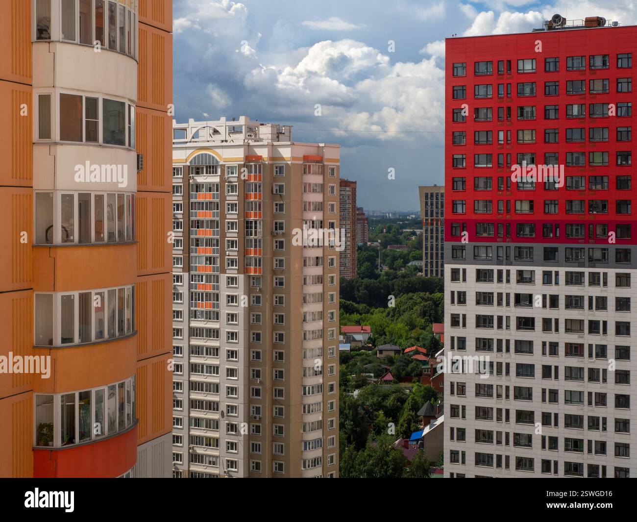 Aerial view modern town development hi-res stock photography and images ...