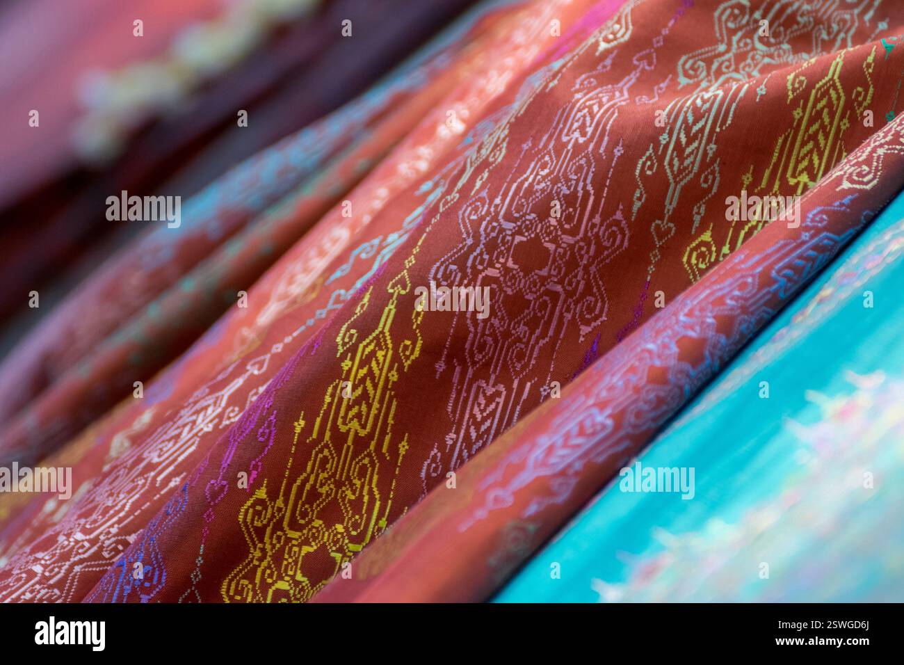 Silk fabric Thai and Asia style textured background it a Traditional ...