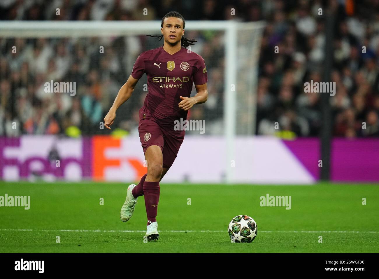 Natahn Ake of Manchester City during the UEFA Champions League match ...
