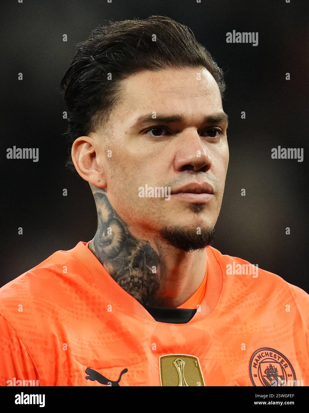 Ederson of Manchester City during the UEFA Champions League match, play ...