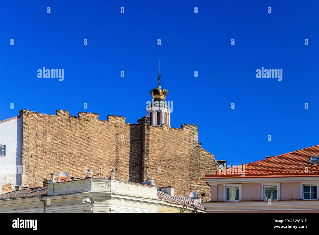 Vilnius. The Church of St. Casimir is a Roman Catholic Jesuit non ...