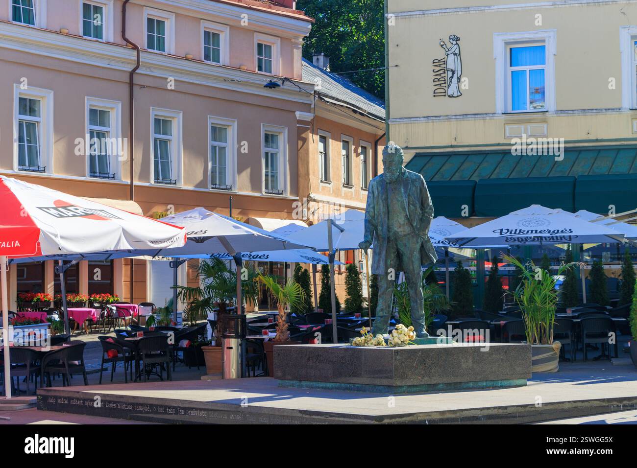Vilnius.Monument to Jonas Basanavichyus. Jonas Basanavicius ...
