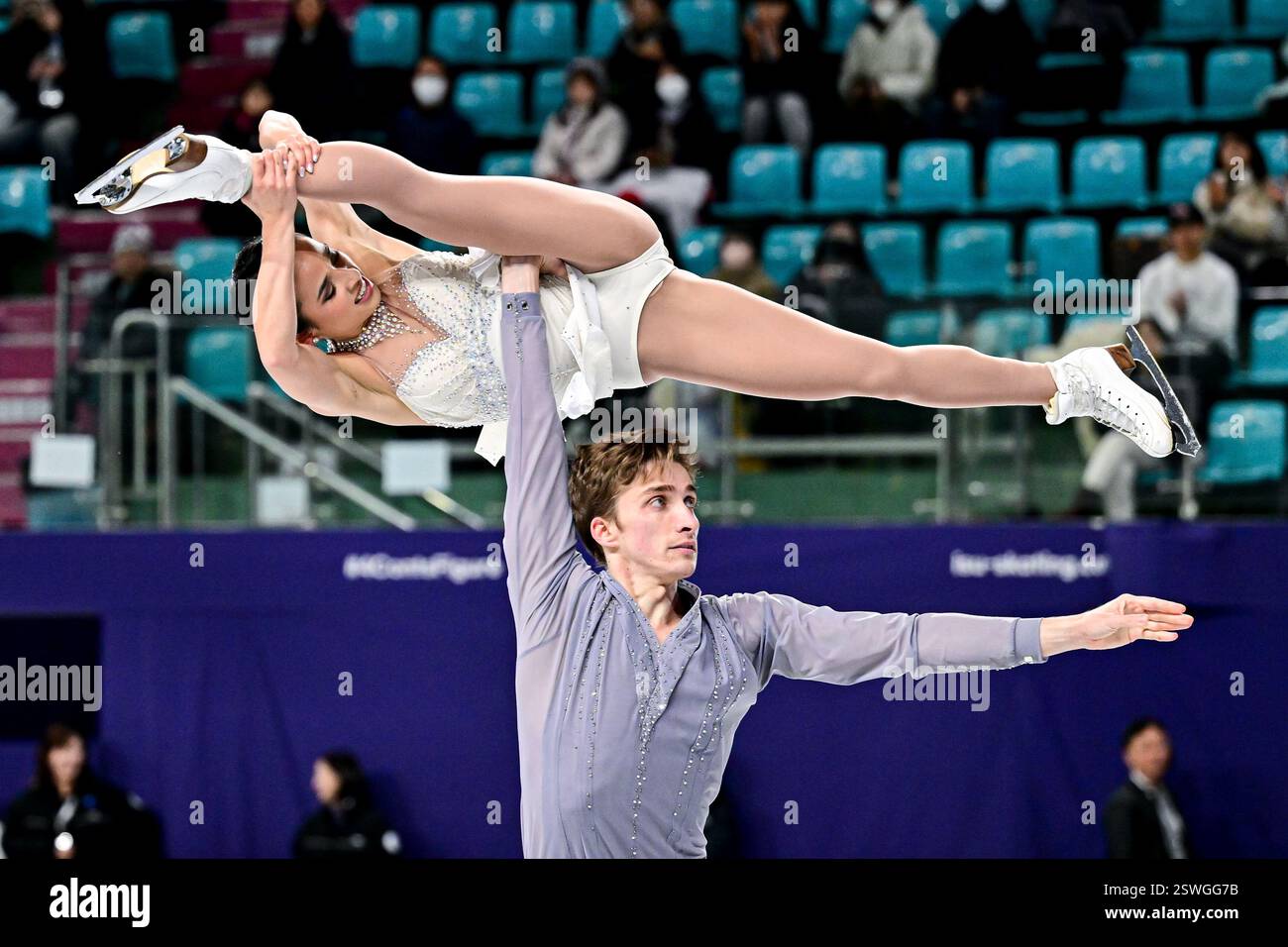 Isabella GAMEZ & Aleksandr KOROVIN (PHI), during Pairs Free Skating, at ...