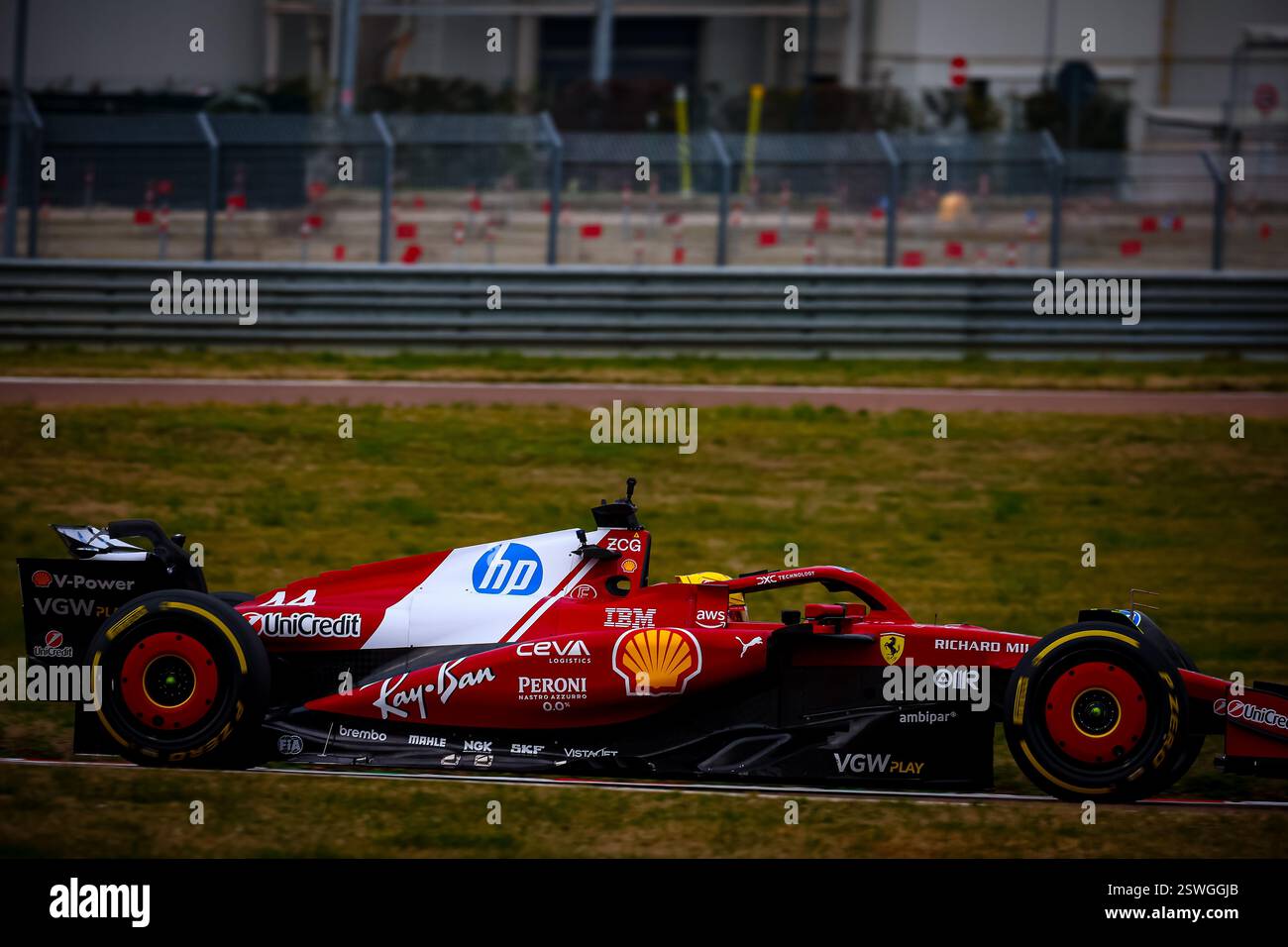 #44 Lewis Hamilton, Scuderia Ferrari, drives for the first time the new ...