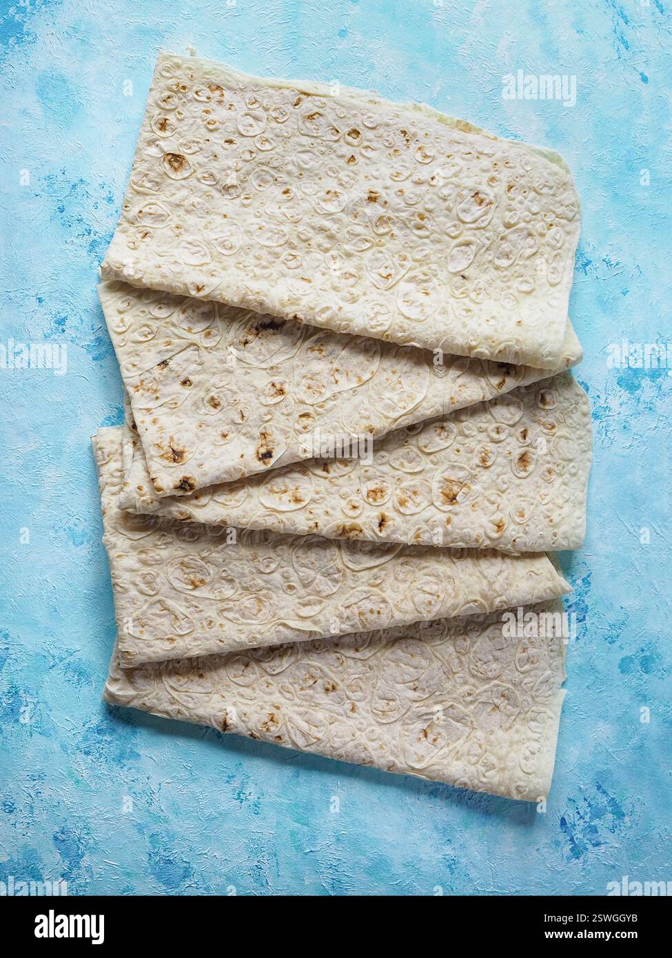 Armenian flat bread lavash. Traditional wheat bread Stock Photo - Alamy