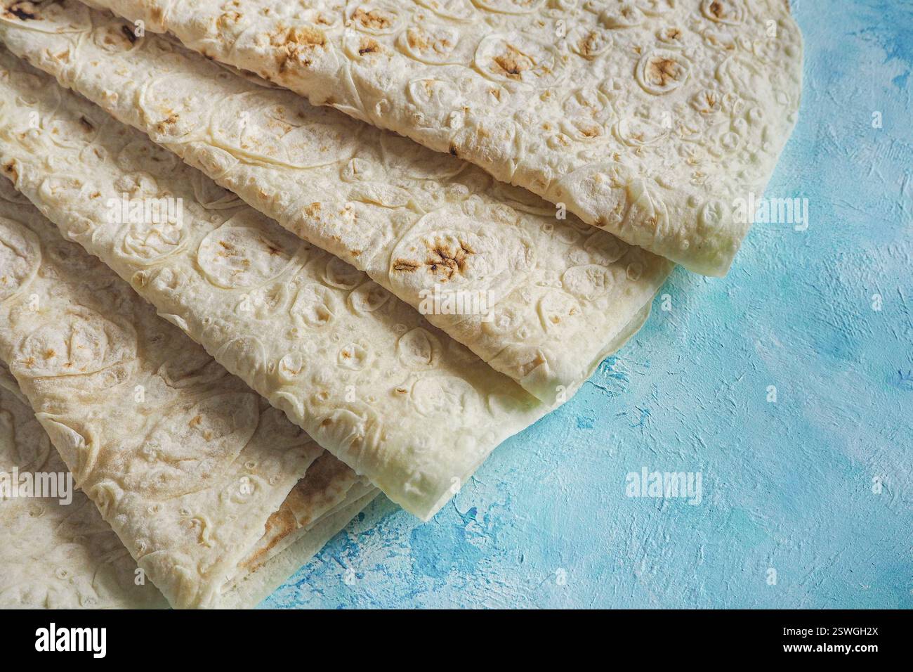 Armenian flat bread lavash. Traditional wheat bread Stock Photo - Alamy