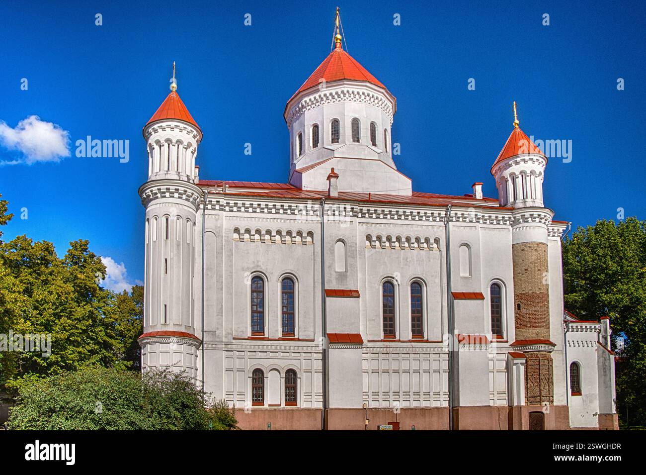 Vilnius. View of the Prechistensky Cathedral. Prechistensky Cathedral ...