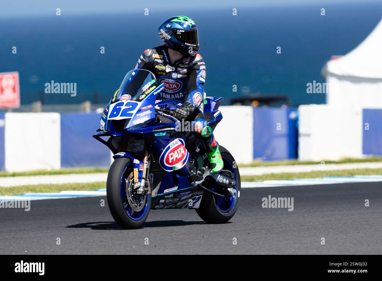 PHILLIP ISLAND, AUSTRALIA - FEBRUARY 21: Stefano Manzi (ITA) riding for ...