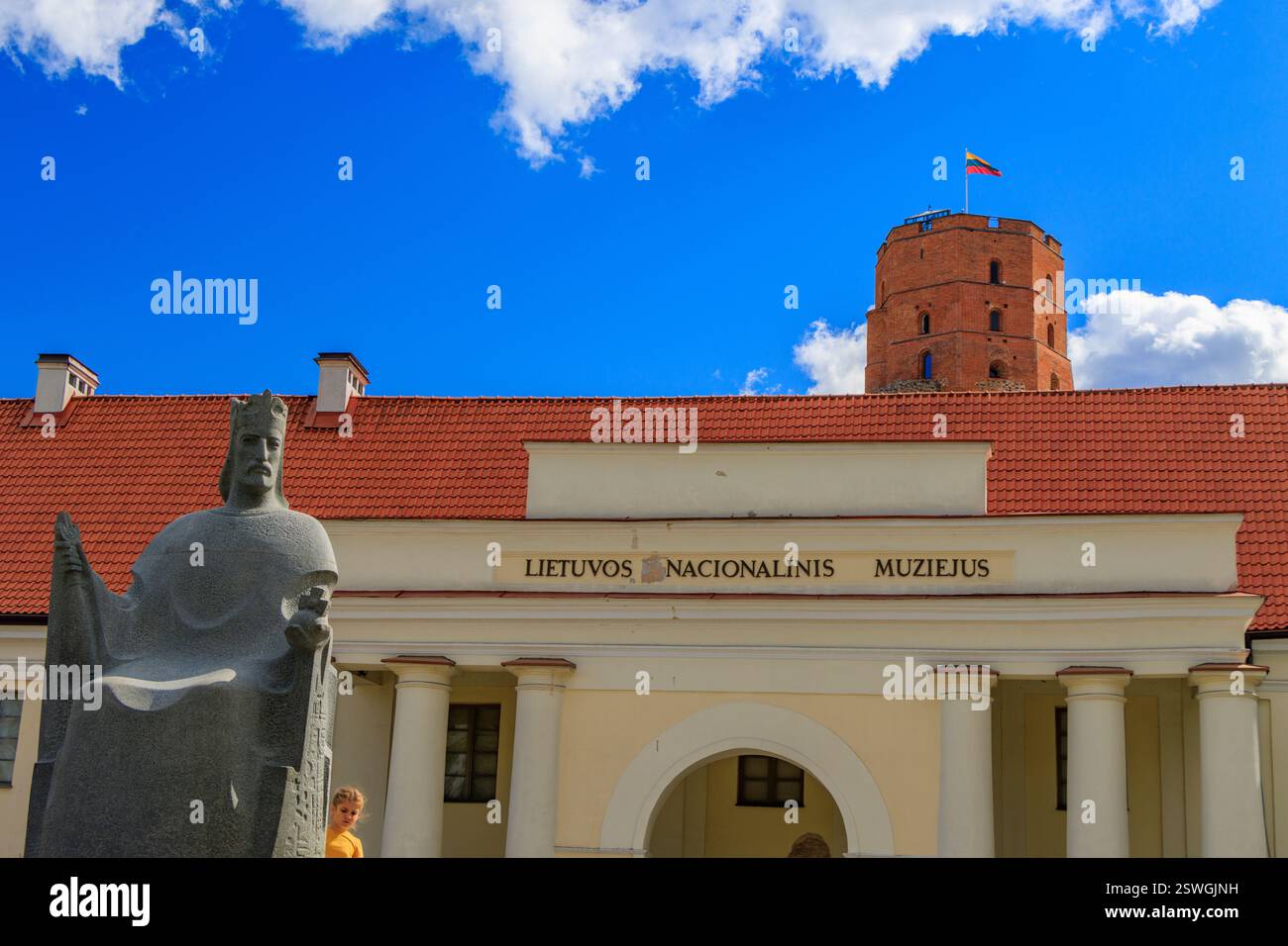 Vilnius.Monument to King Mindaugas. In July 1253, Mindaugas was crowned ...