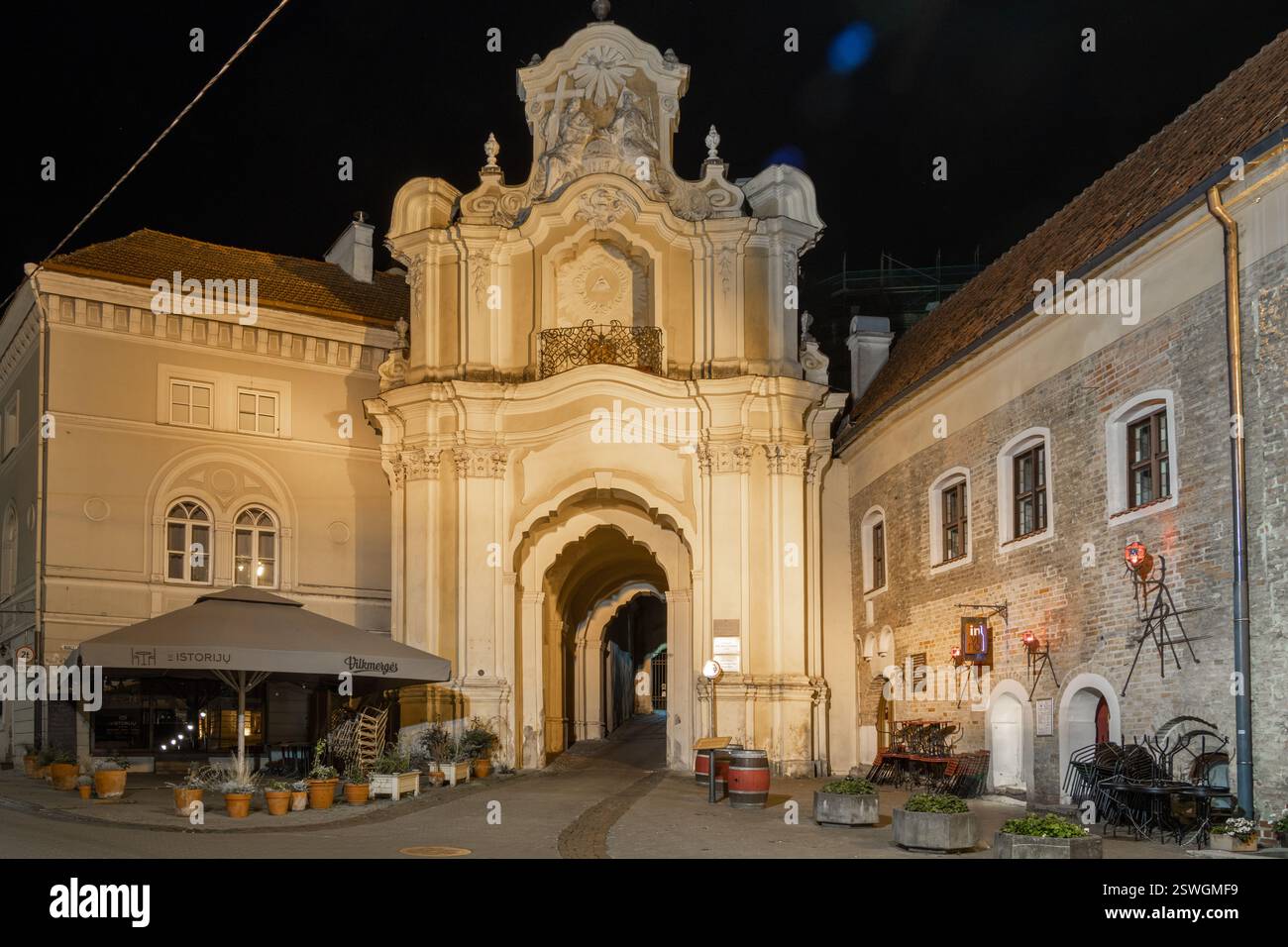 Vilnius. Basilian gates. The gates of the Basilian Monastery were built ...