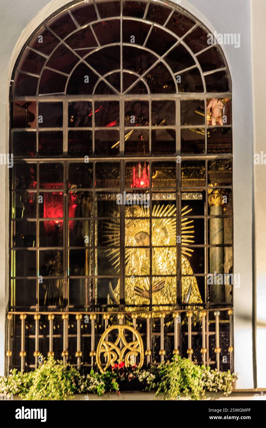 Vilnius.Our Lady of the Gate of Dawn is the prominent Christian icon of ...