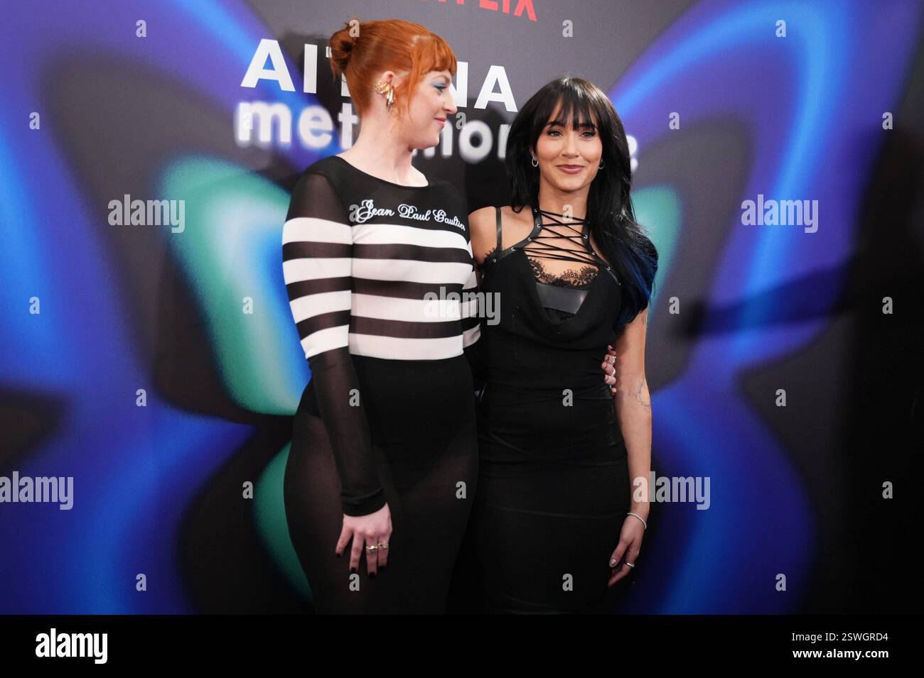 Madrid, Spain. 20th Feb, 2025. Singer Aitana Ocaña and director Chloe ...