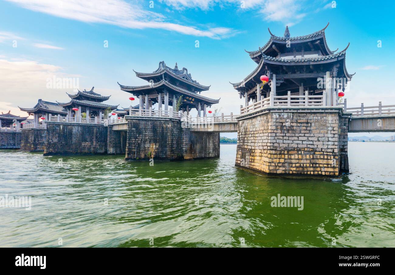 Guangji Bridge, Chaozhou City, Guangdong Province, China Stock Photo ...