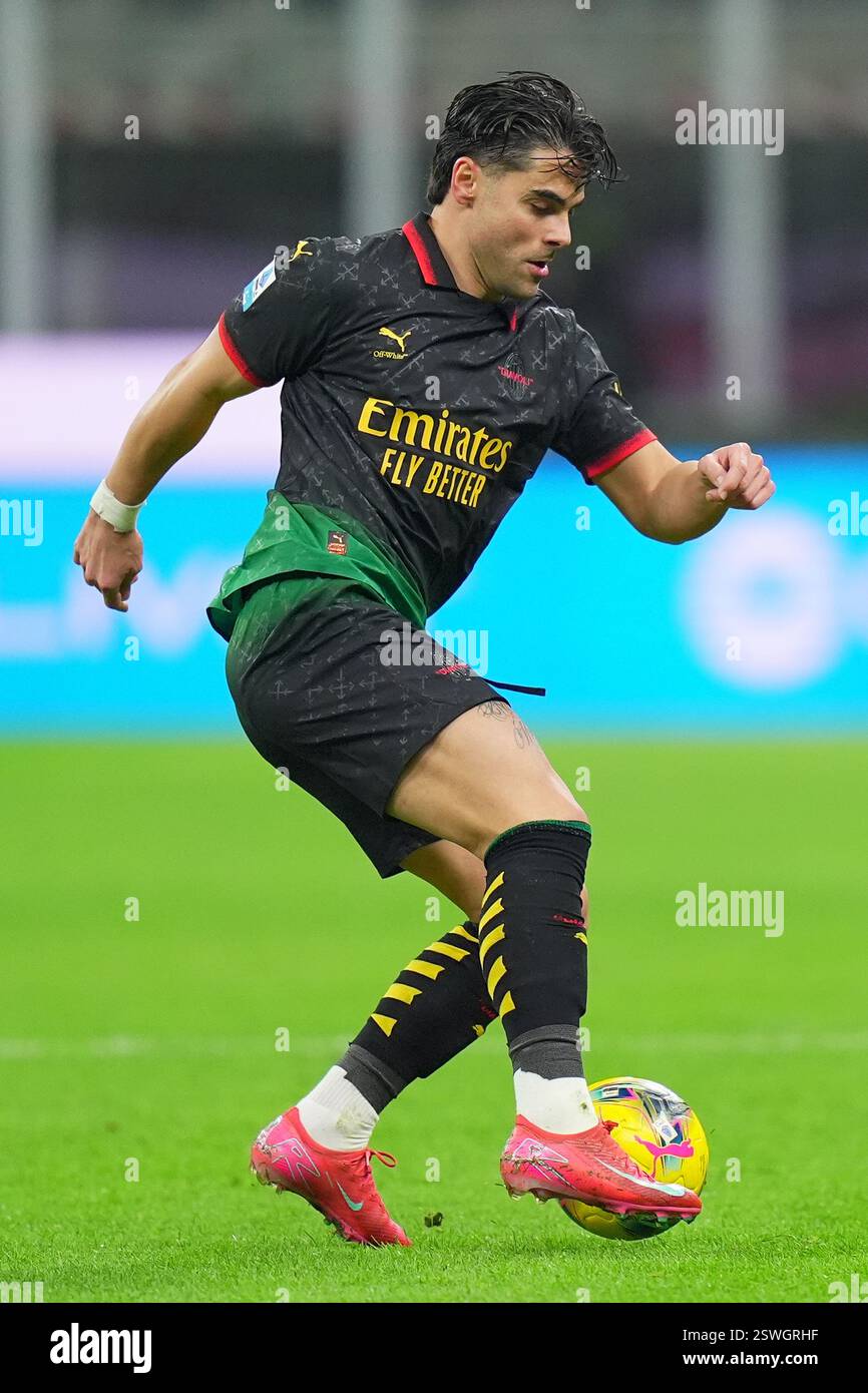 AC Milan's Riccardo Sottil the Serie A soccer match between Milan and Hellas Verona at San Siro ...