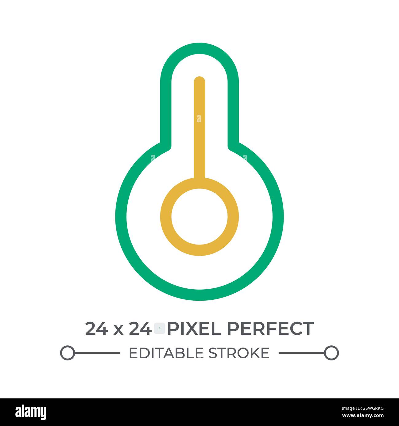 Thermometer weather measure line Stock Vector Images - Alamy