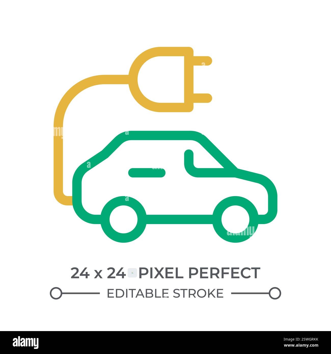 EV colorful line ui icon Stock Vector Image & Art - Alamy