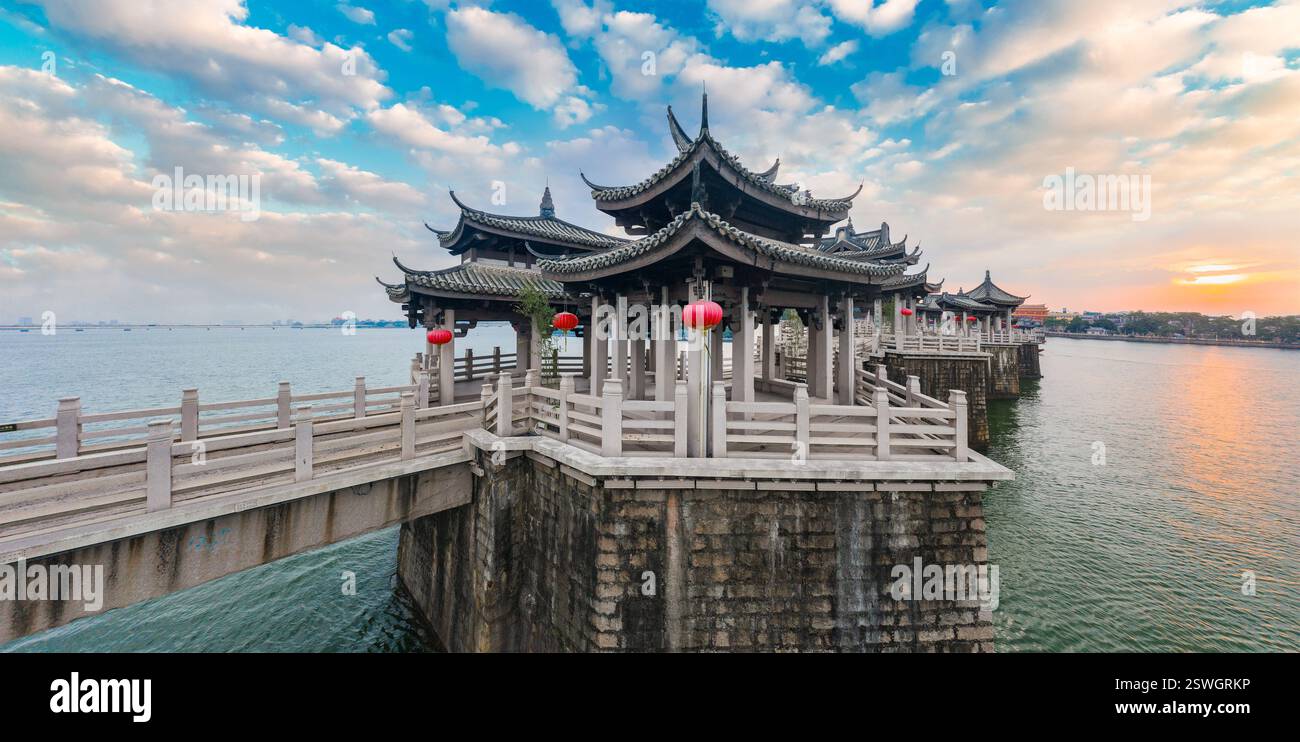 Guangji Bridge, Chaozhou City, Guangdong Province, China Stock Photo ...