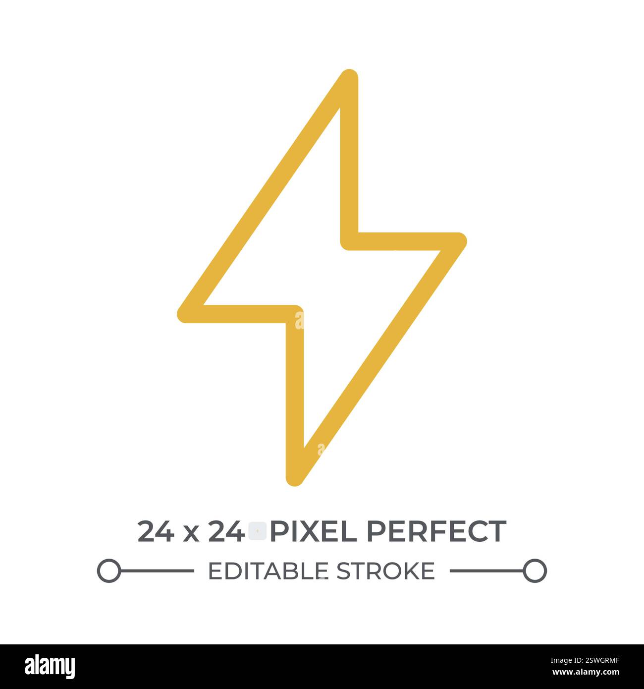 Thunderbolt symbol colorful line ui icon Stock Vector Image & Art - Alamy