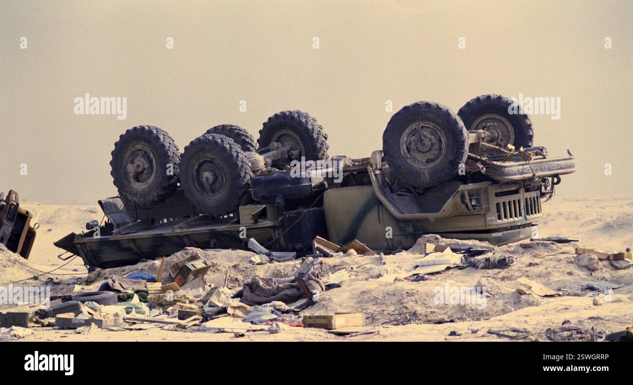 First Gulf War: 1st April 1991 An Iraqi Army ZIL-131 military truck ...