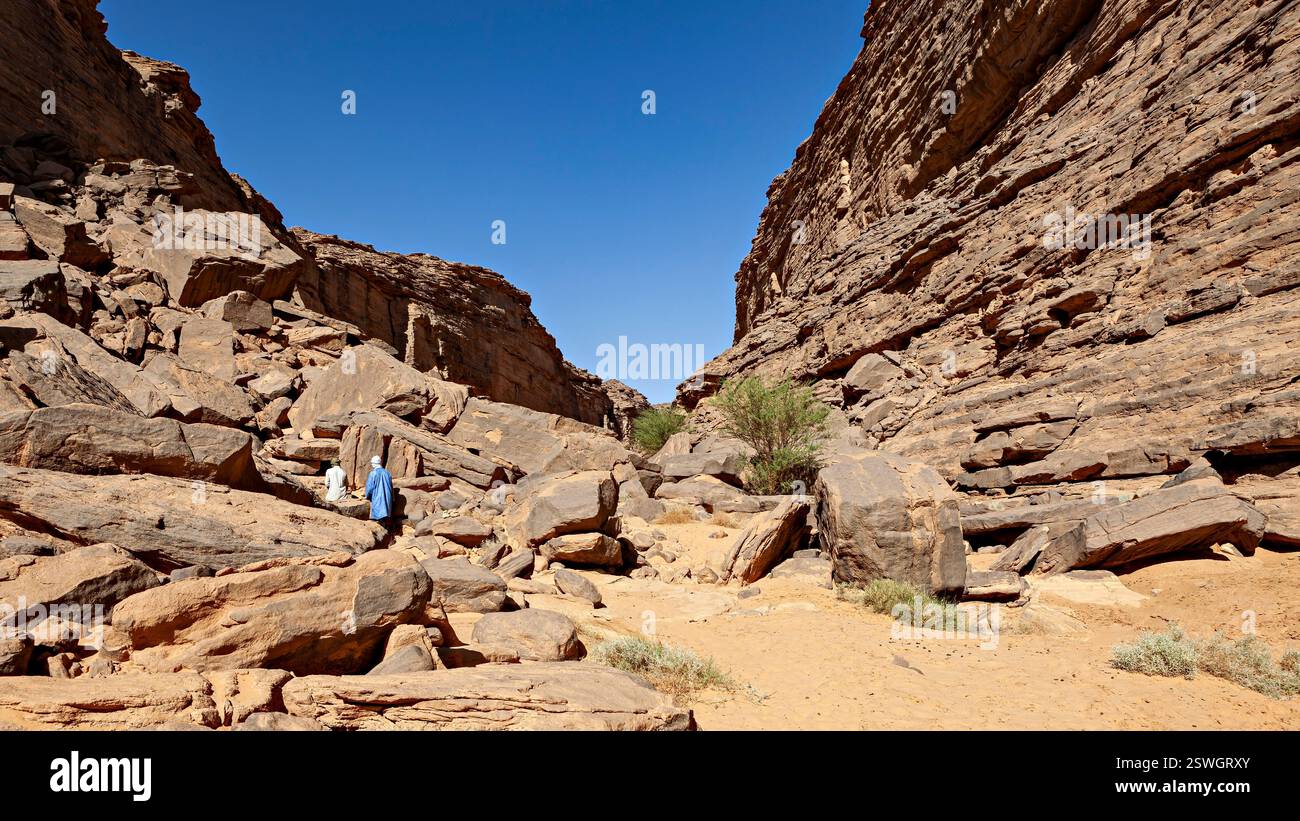 The Rocks and Gorge of the Sahara Desert in Algeria Stock Photo - Alamy