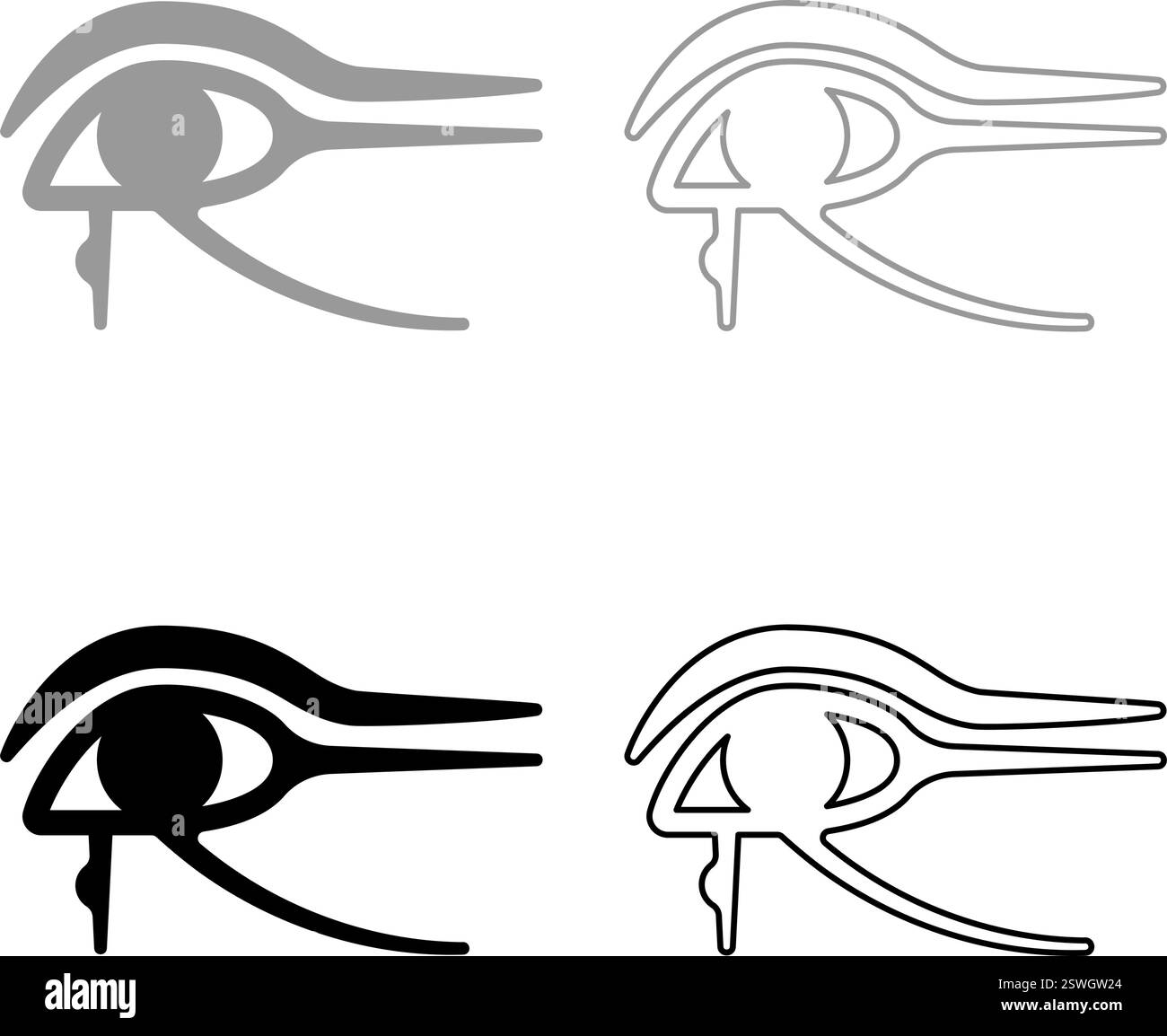 Eye god Horus Egyptian symbol mystical protective amulet of Pharaohs ...