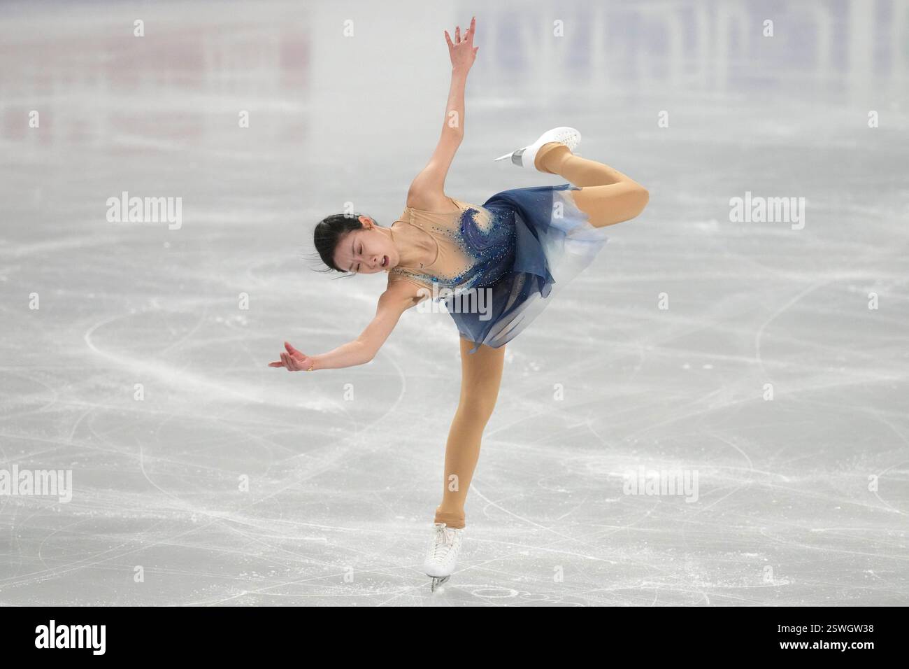 Chen Hongyi of China performs during the women's short program at the ...