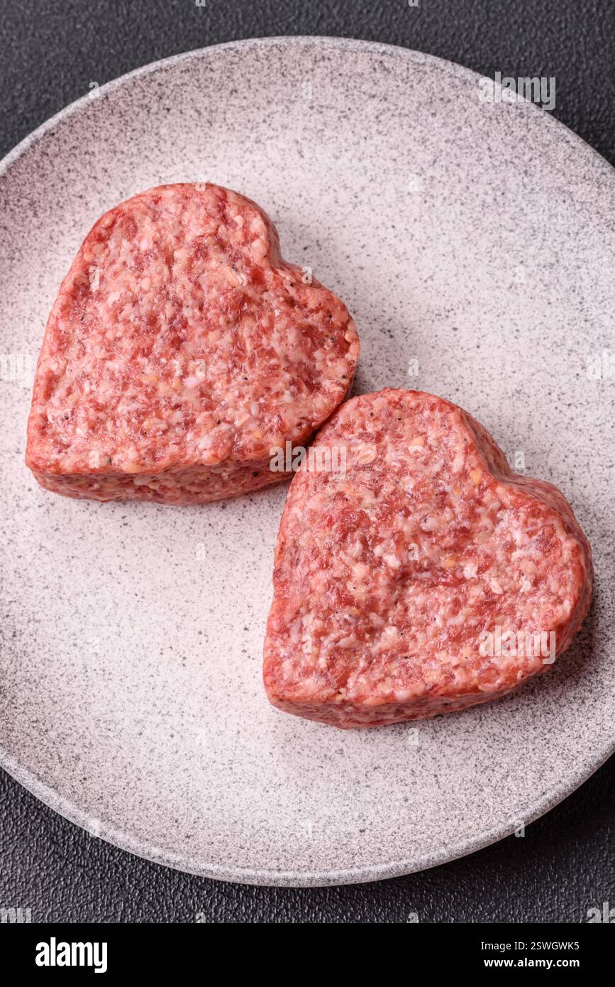 Raw pork heart in hi-res stock photography and images - Alamy