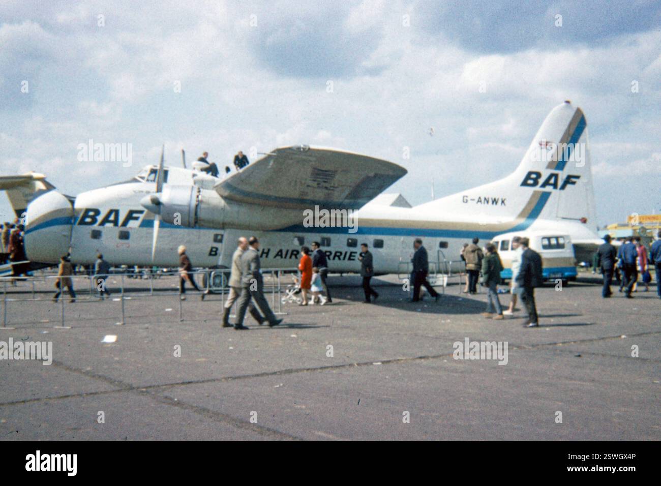 A Bristol Superfreighter at Biggin Hill in 1968 Stock Photo - Alamy