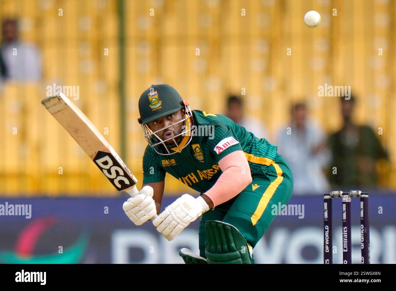South Africa's Temba Bavuma plays a shot during the ICC Champions ...