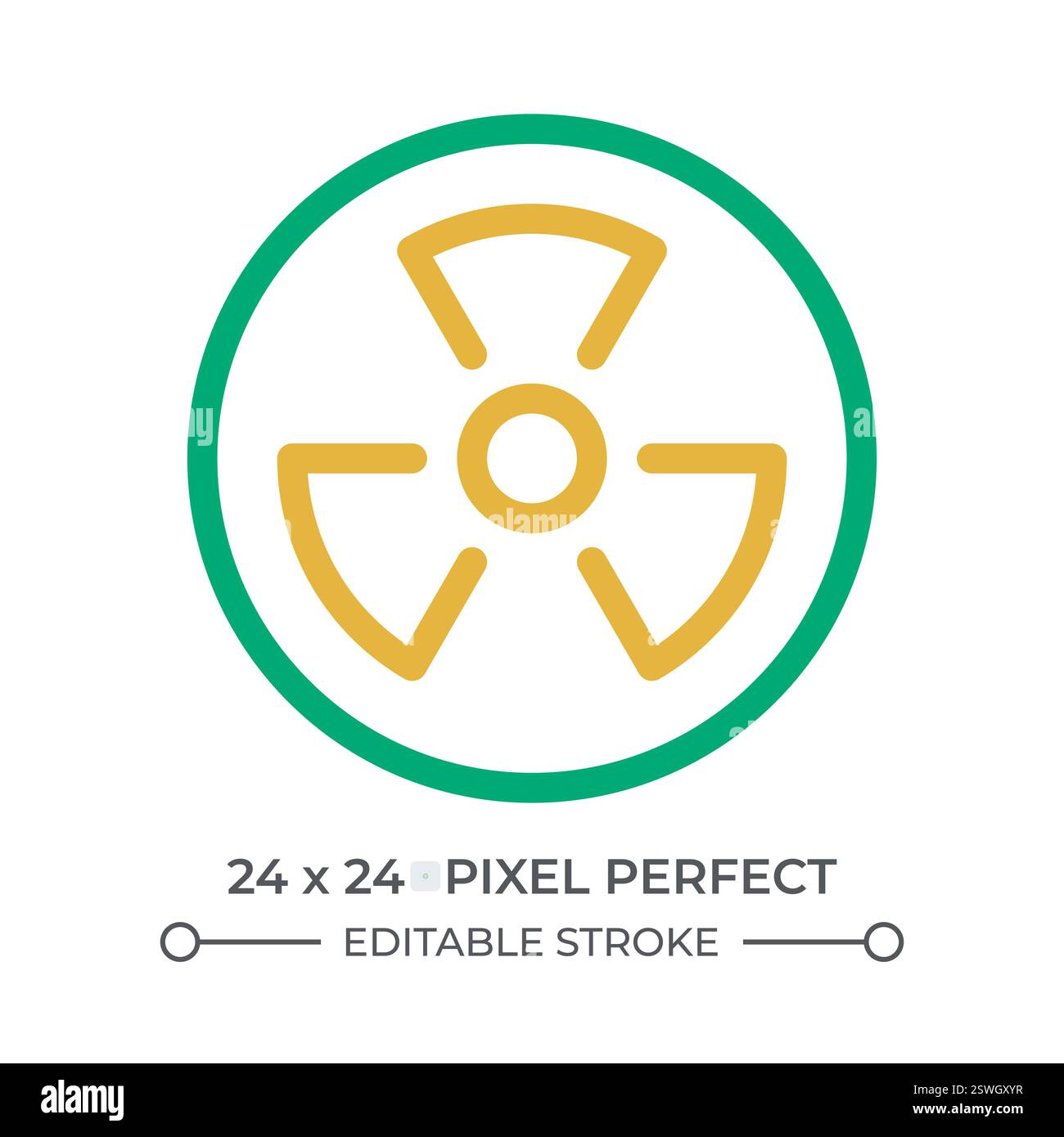 Radiation symbol colorful line hi-res stock photography and images - Alamy