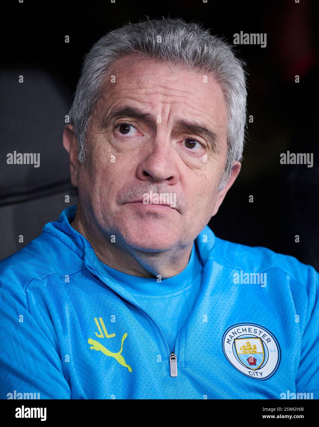 Madrid, Spain. 19th Feb, 2025. Manchester City FC`s coach assistant ...