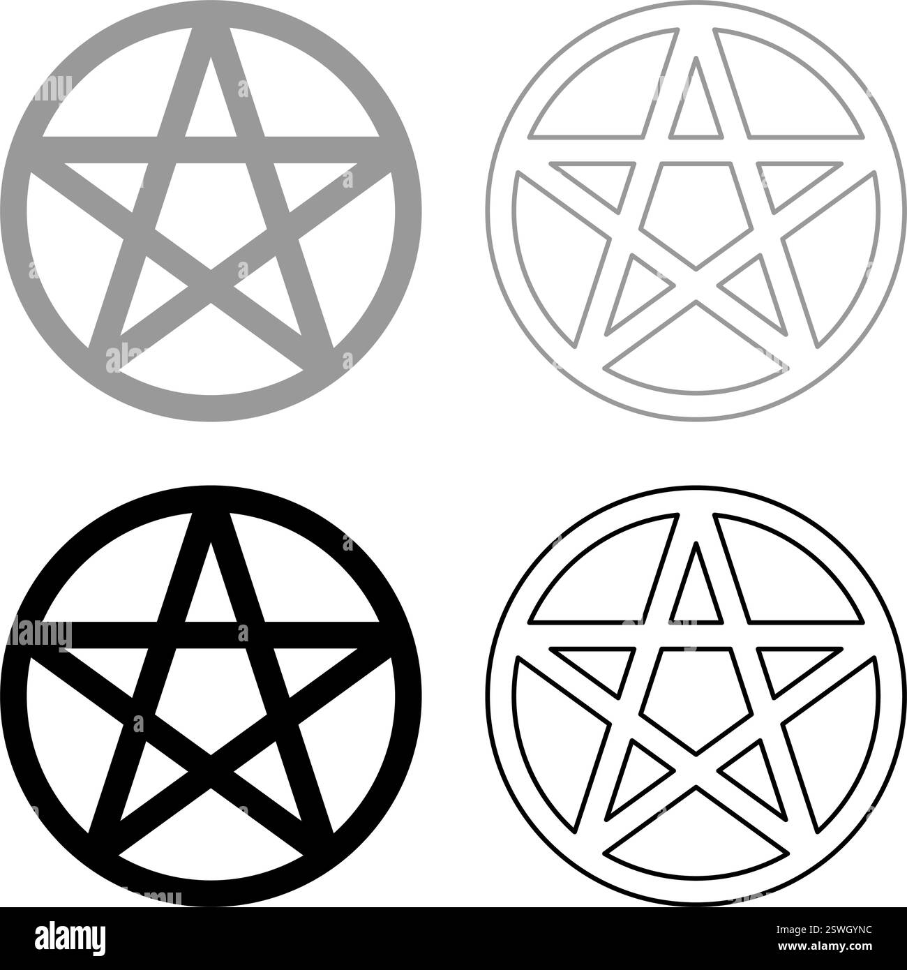 Pentakl Neopagan Wicca Pentacle Neo paganism sign five pointed star in ...