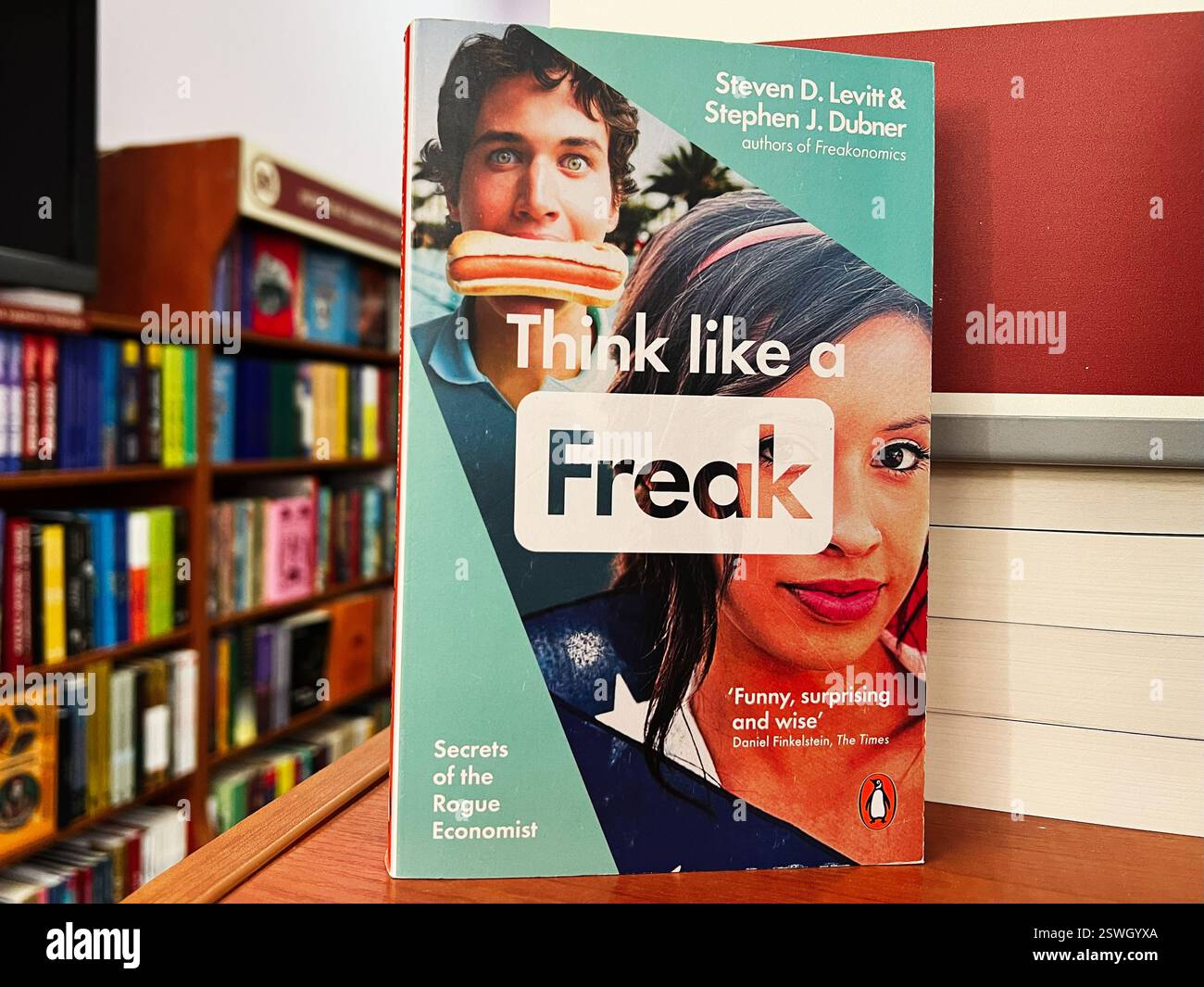 Lviv, Ukraine - February 20, 2025: Colorful book cover of Think Like a ...