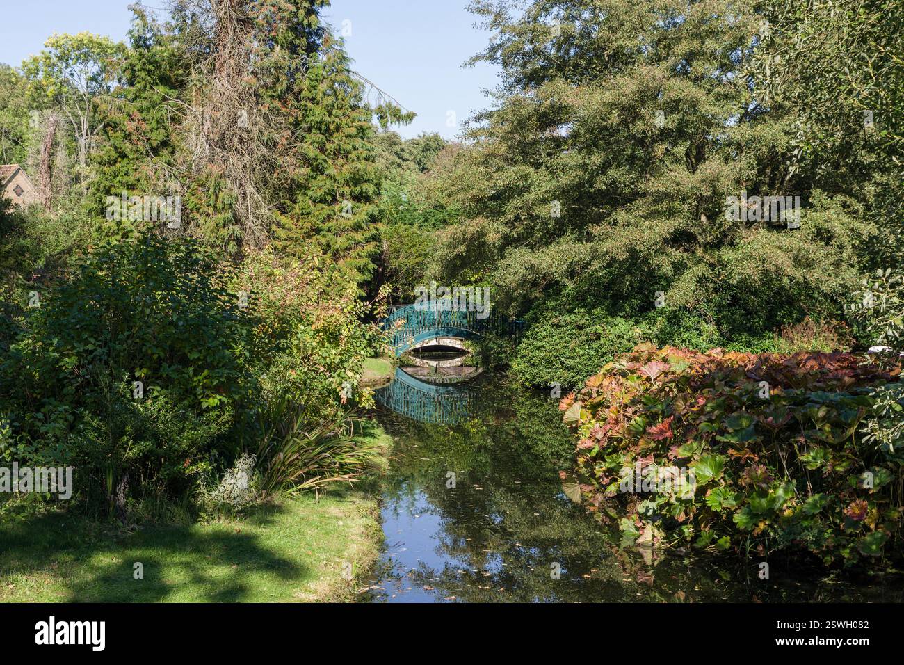 An Autumn view of the Swiss Garden, part of the Shuttleworth Collection ...