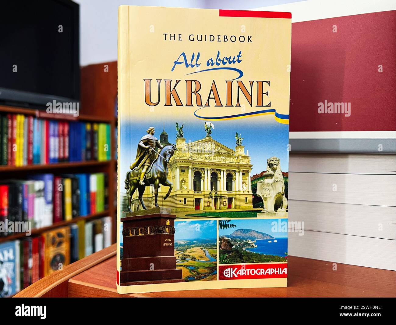 Lviv, Ukraine - February 20, 2025: A guidebook All About Ukraine ...