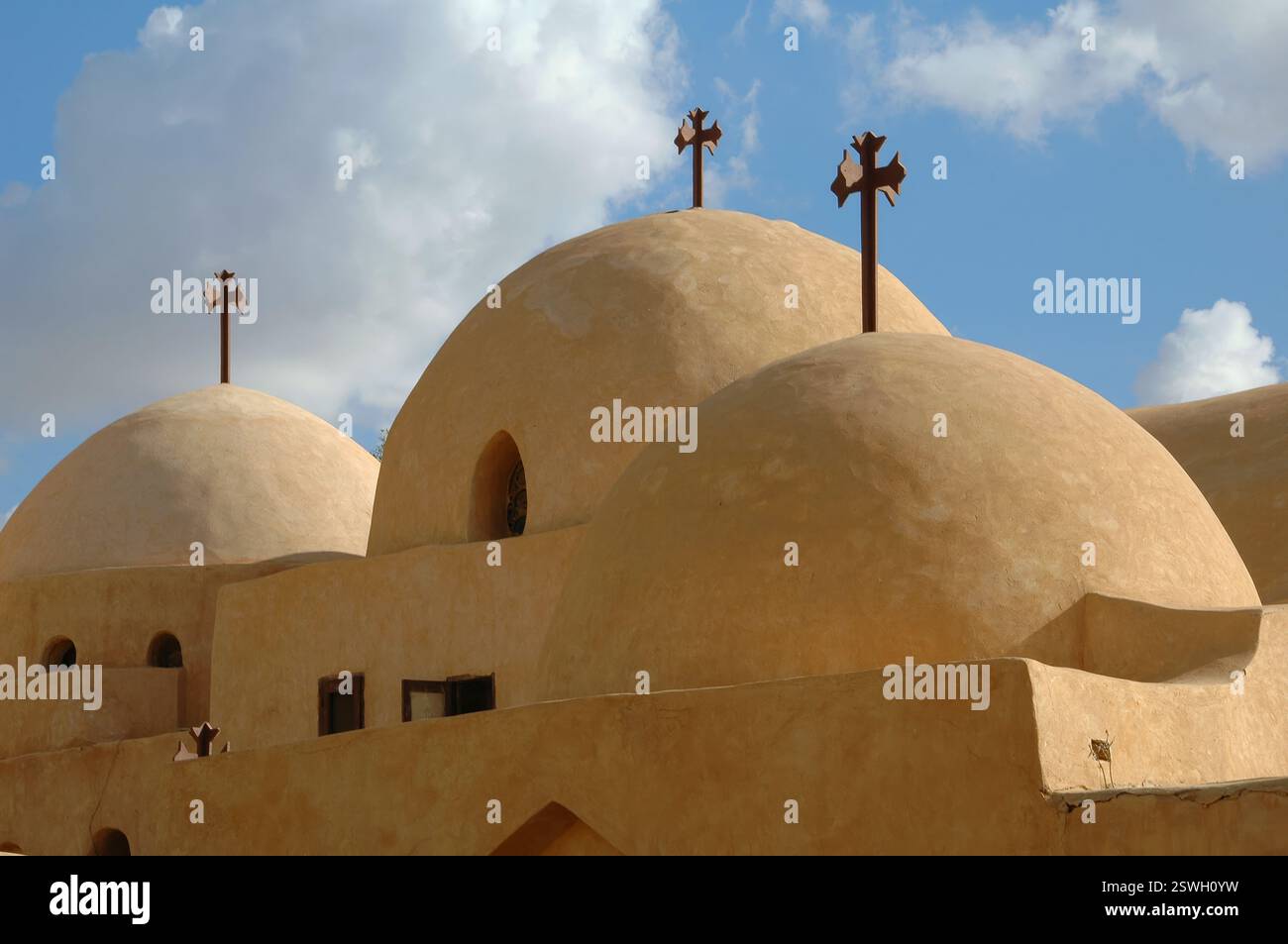 View of the Coptic orthodox monastery Syrian Deir al Suryani also Deir ...
