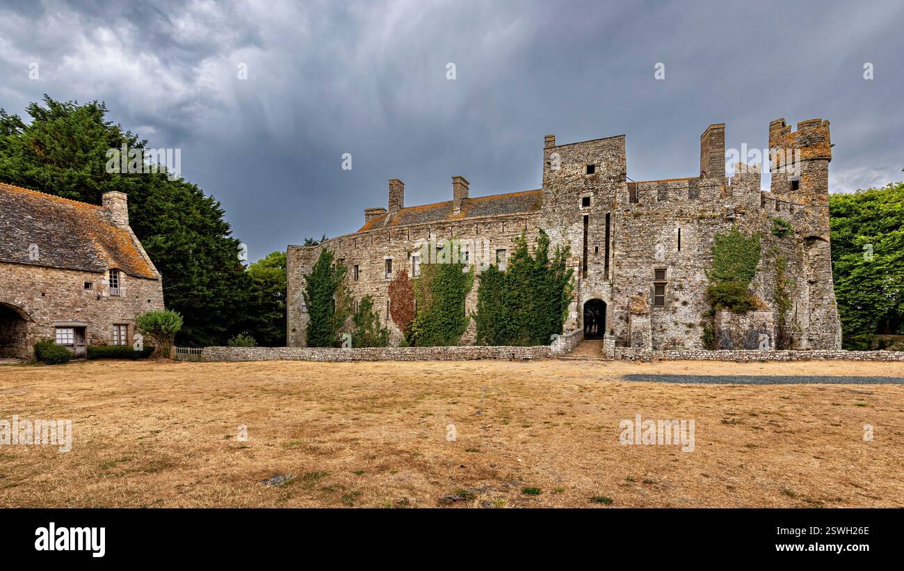 The Castle of Pirou in the Normandy of France Stock Photo - Alamy