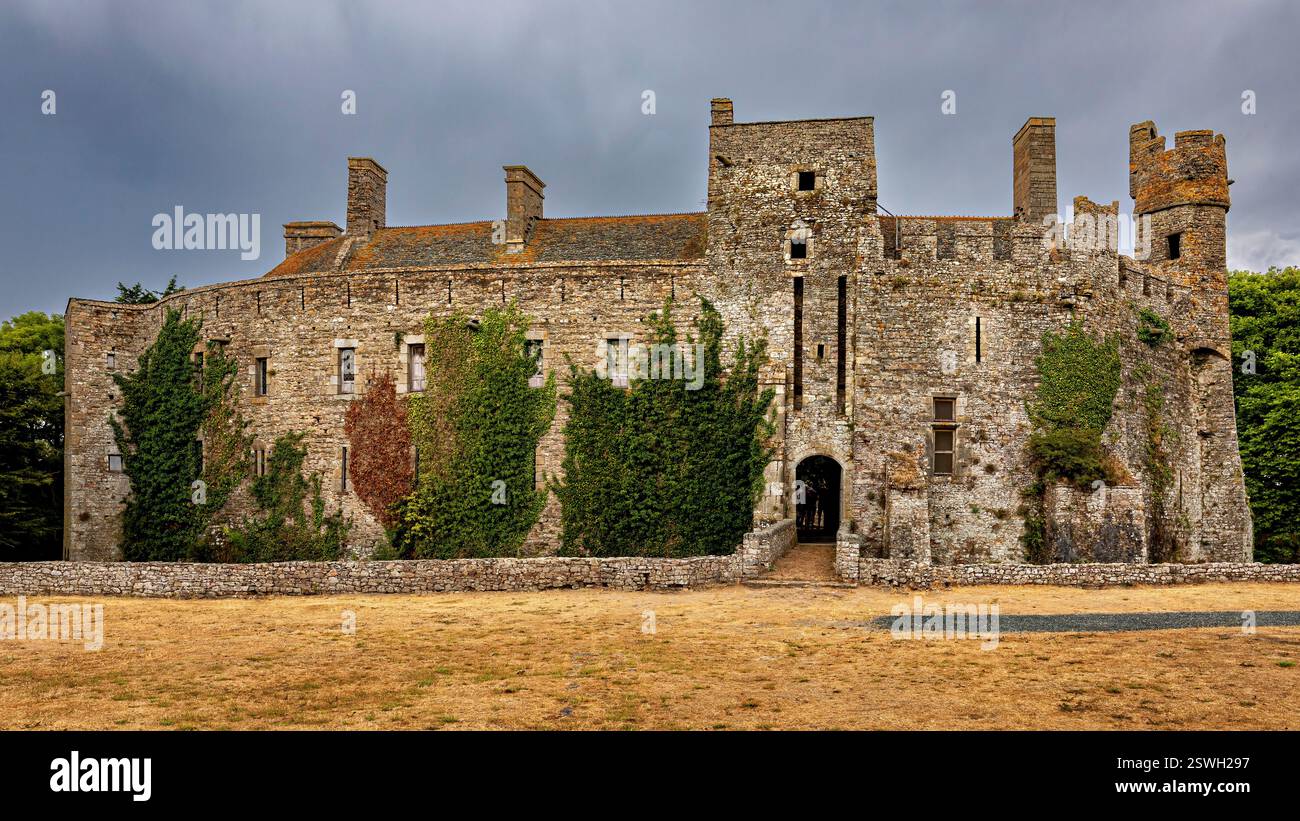 The Castle of Pirou in the Normandy of France Stock Photo - Alamy