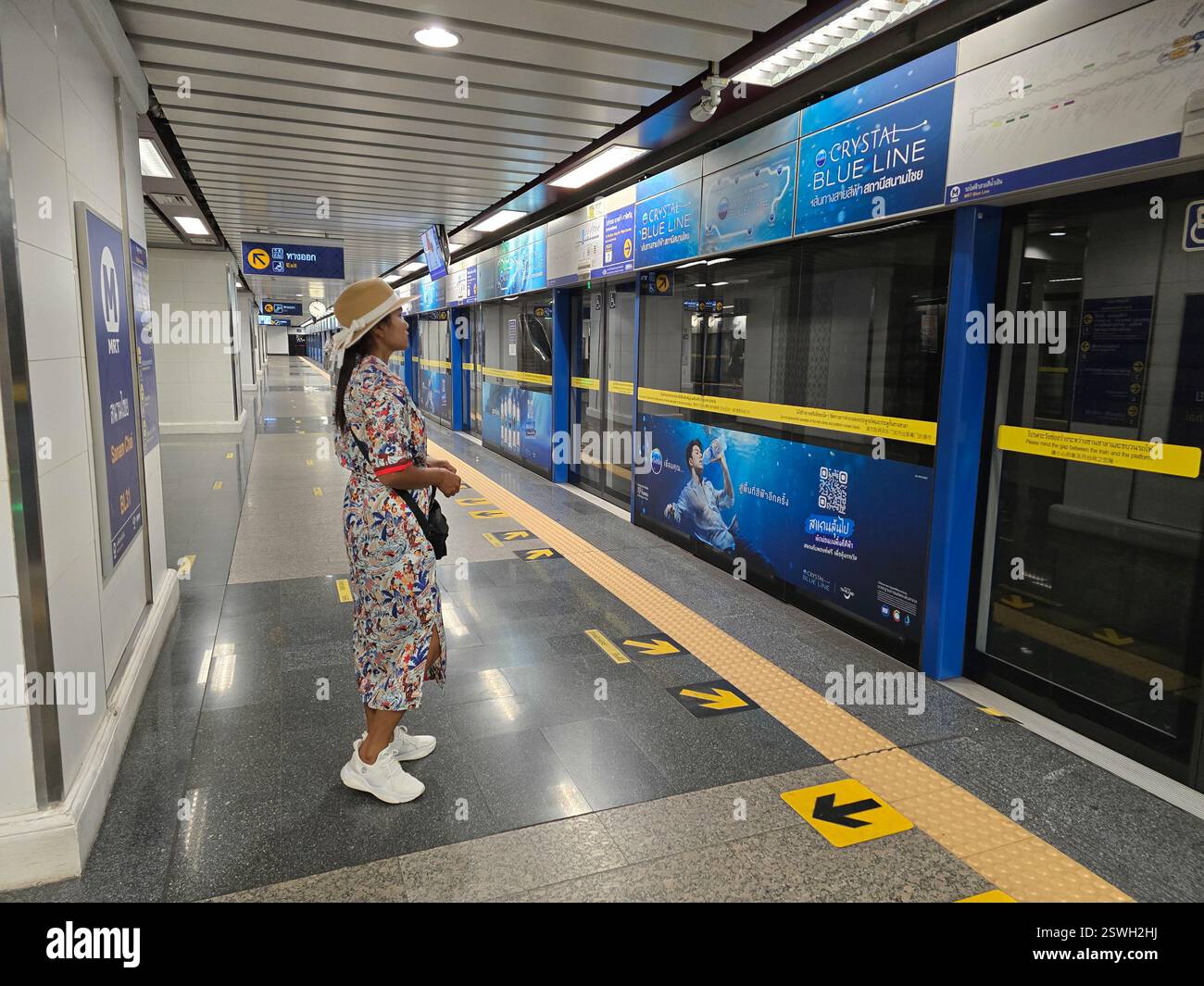 Exploring the Bright and Vibrant Bangkok Subway on a Sunny Day Stock ...