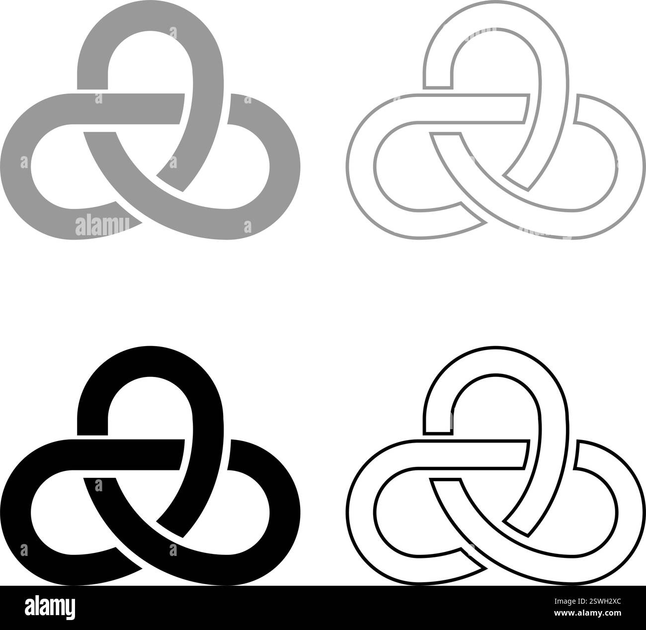 Gordian knot rope set hi-res stock photography and images - Alamy