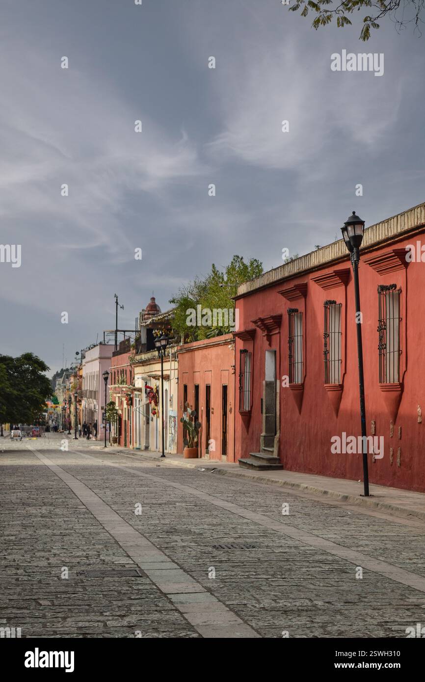 Historic center of Oaxaca, Mexico. Tourist walkway Stock Photo - Alamy