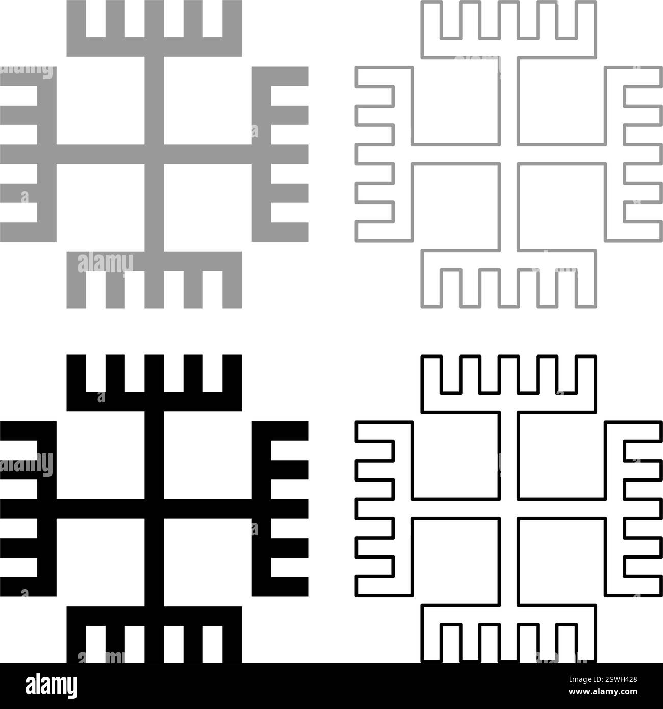 Hands of God Motherhood Native Slavic Faith symbol paganism set icon ...