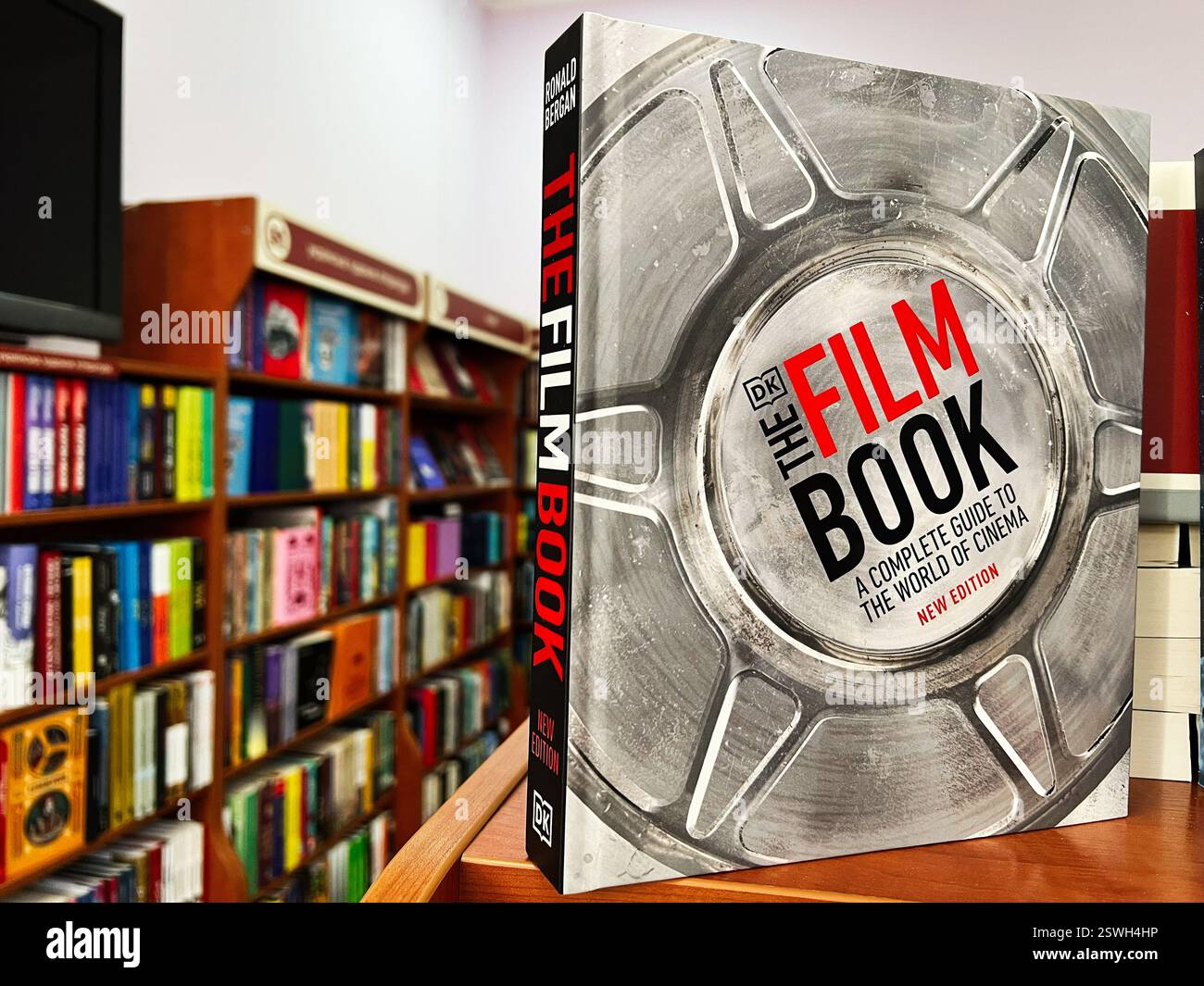 Lviv, Ukraine - February 20, 2025: Detailed Film book displayed in a ...