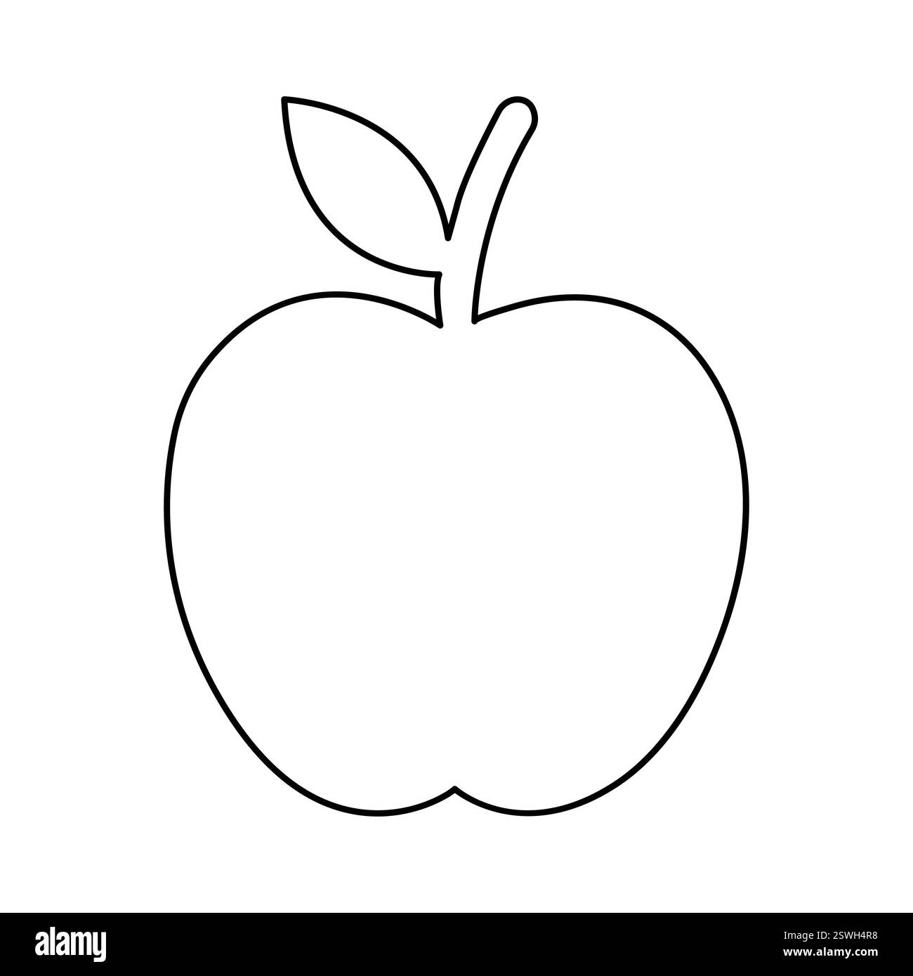 Simple fruit outline Black and White Stock Photos & Images - Alamy