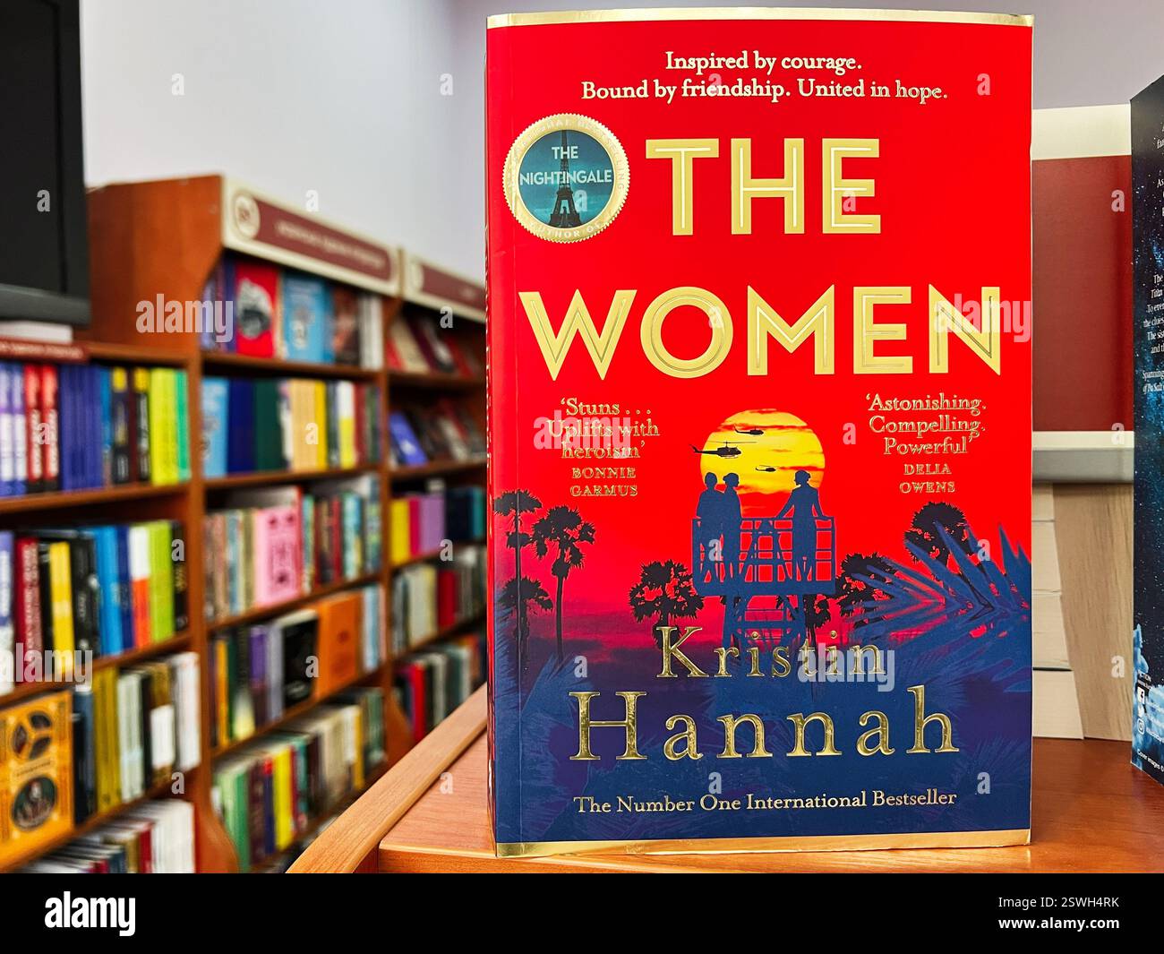 Lviv, Ukraine - February 20, 2025: Vibrant bookstore shelves with ...