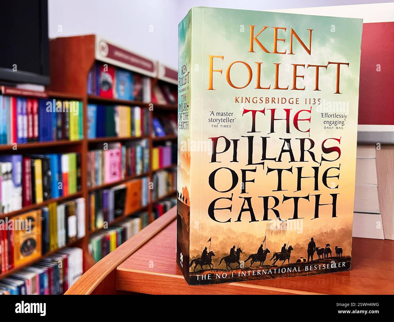 Lviv, Ukraine - February 20, 2025: The Pillars Of The Earth by Ken ...